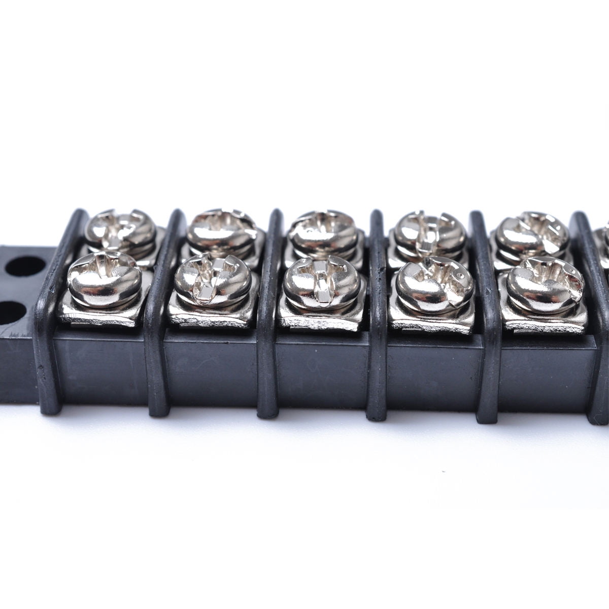 FRCOLOR Double Row Terminal Block 2x6 Position Double Row Wire Screw Connector Electric Barrier ...