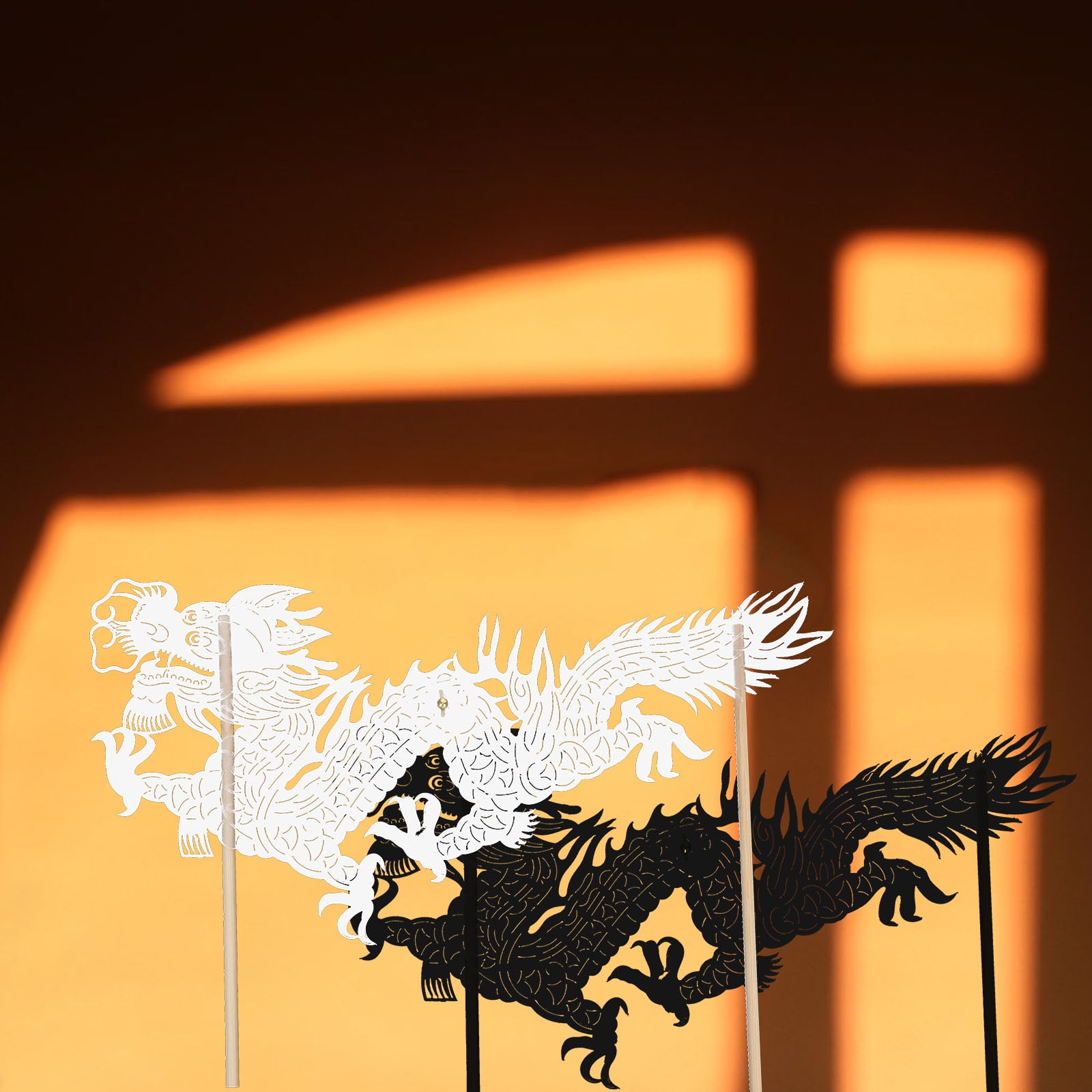 FRCOLOR Dragon Handmade Puppet Chinese Model Toy Chinese Dragon Puppet ...