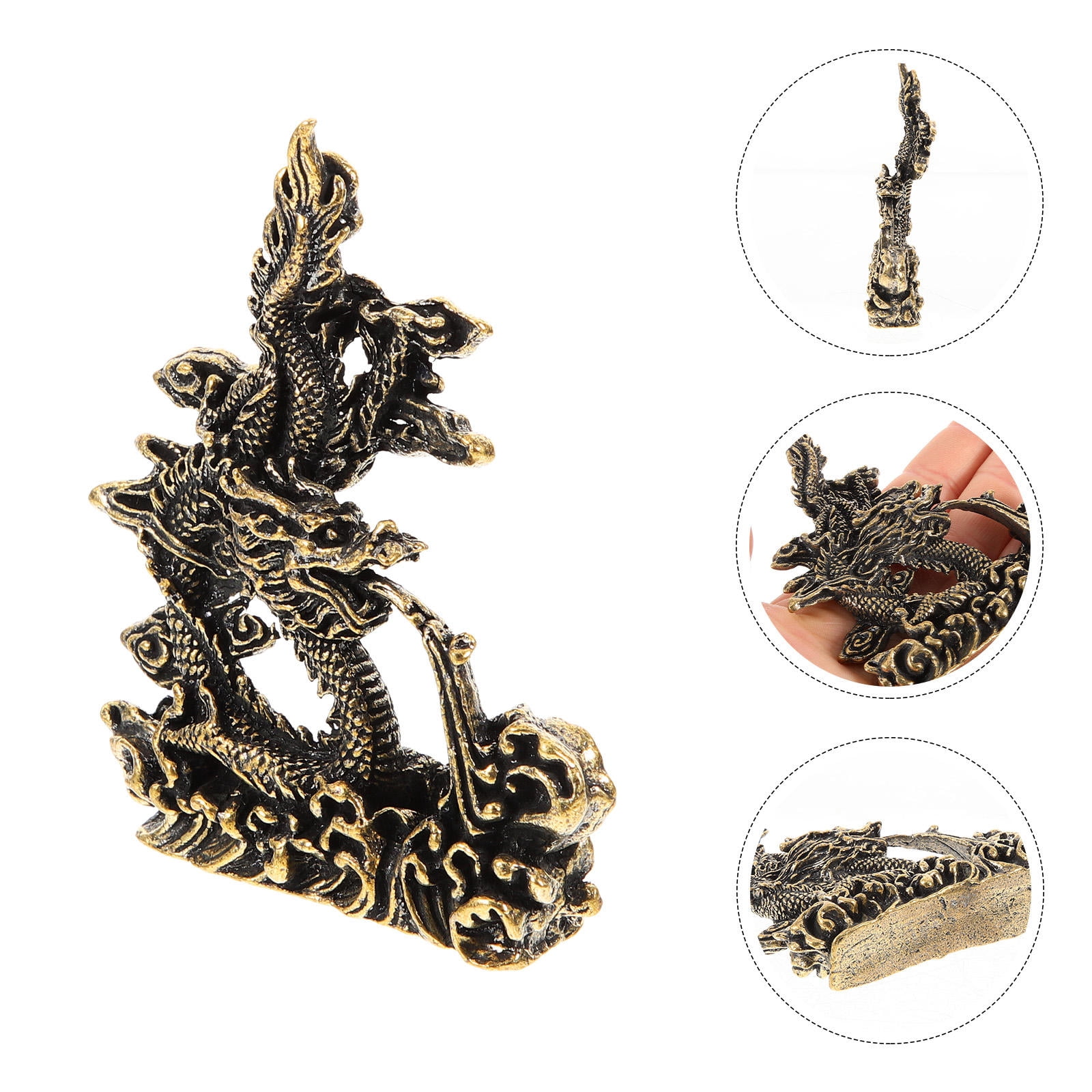FRCOLOR Dragon Playing The Water Ornament Realistic Figurine - Walmart.com