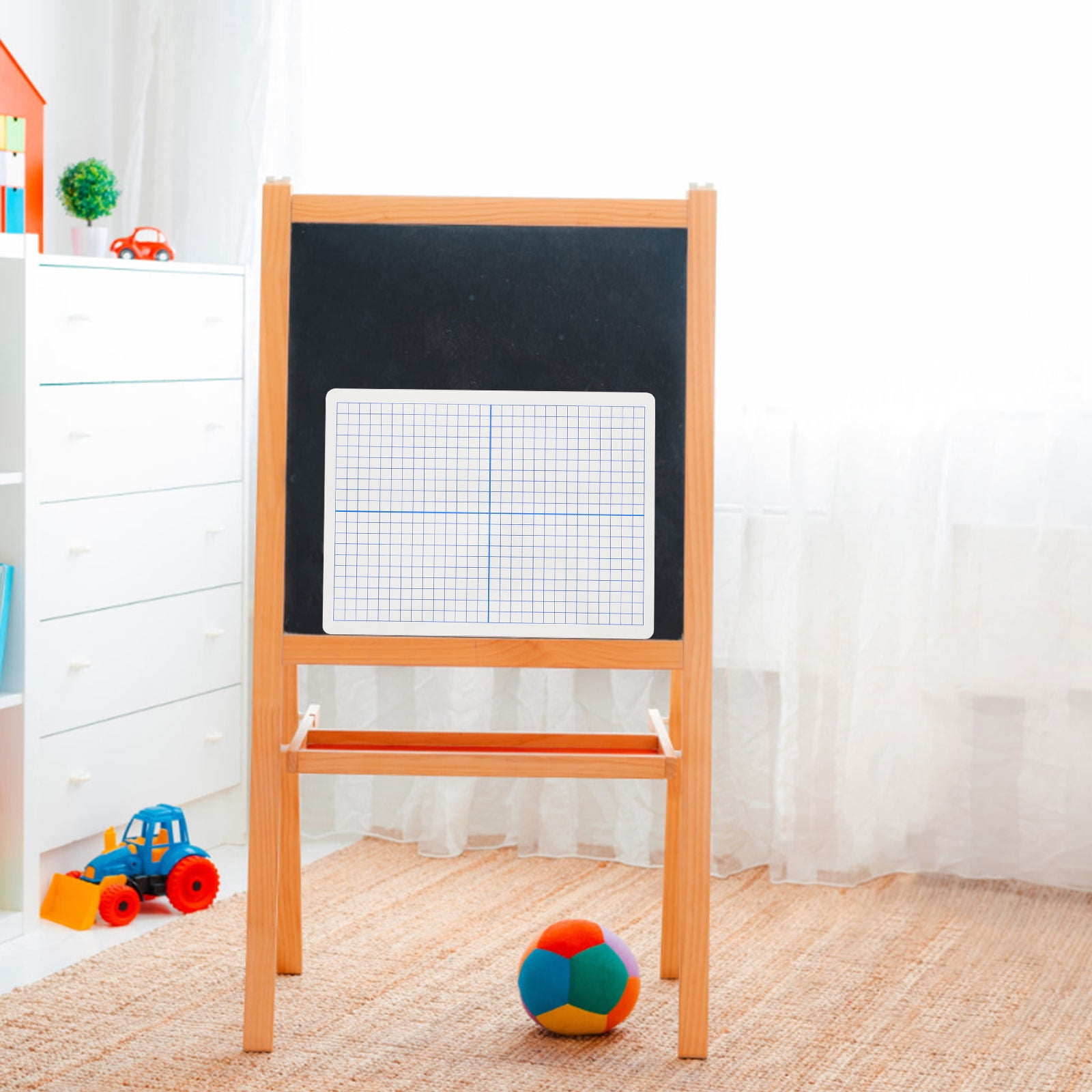 FRCOLOR Dry Erase Graph Whiteboard Small Desk Whiteboard Portable Grid ...