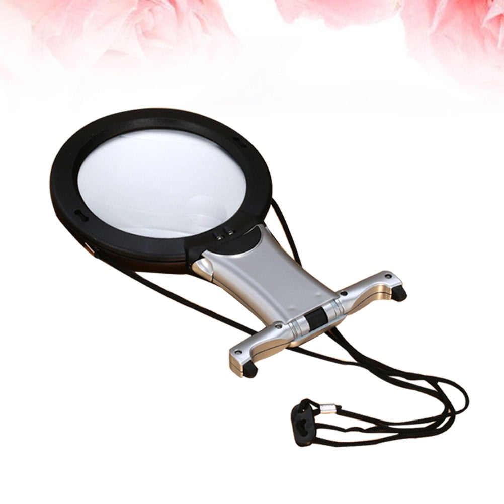 FRCOLOR Dual-purpose Desktop Reading Hanging Magnifier Jewelry LED ...