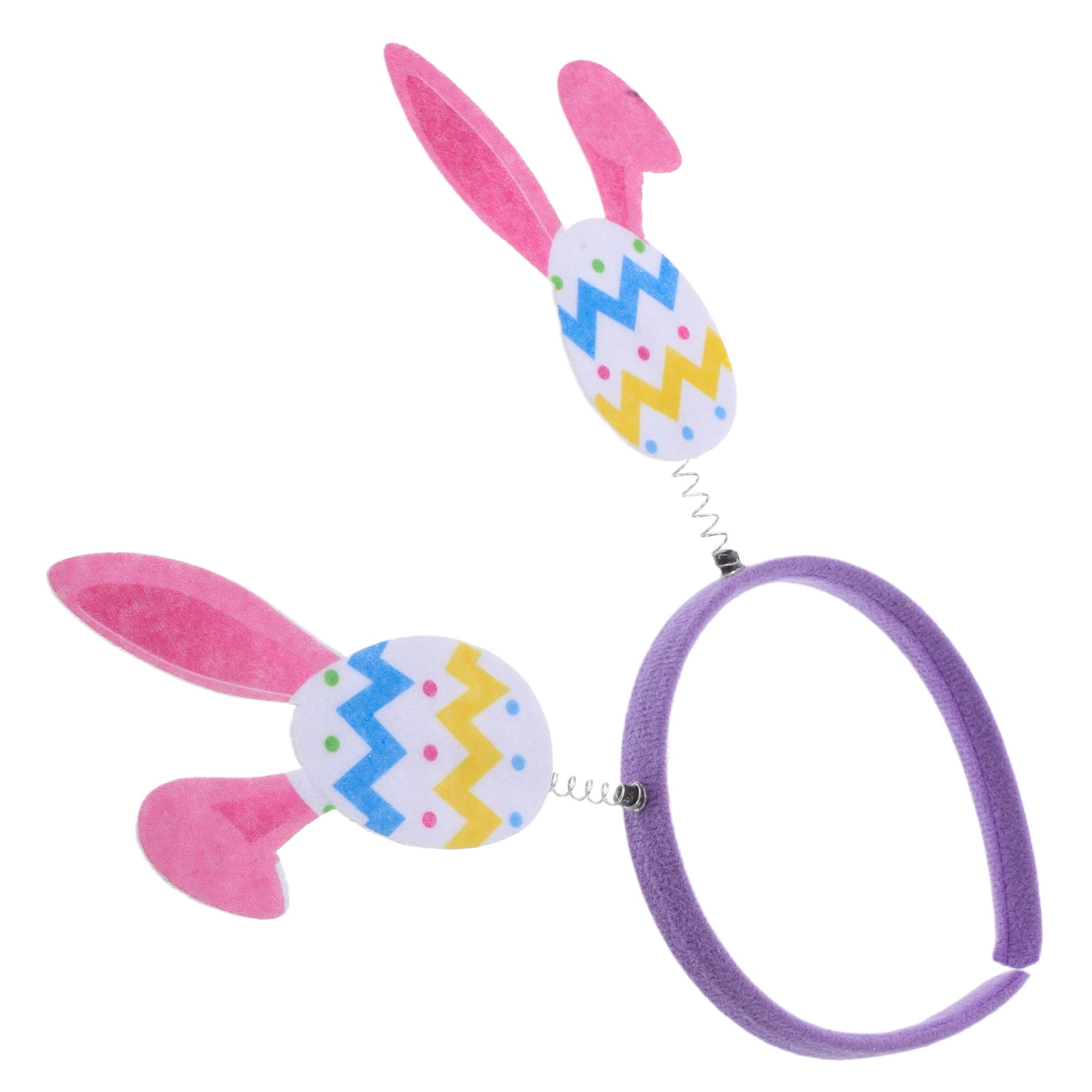 FRCOLOR Easter Bunny Ears Headbands Spring With Colorful Eggs Easter ...