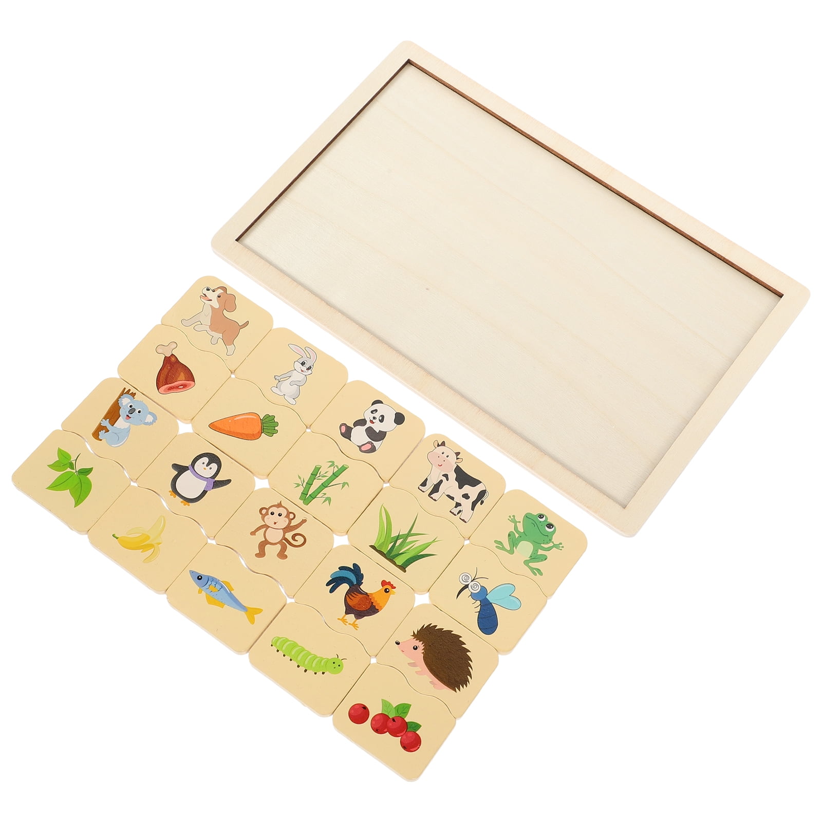 FRCOLOR Educational Toddler Toys Wooden Puzzles for Kids Child Baby ...