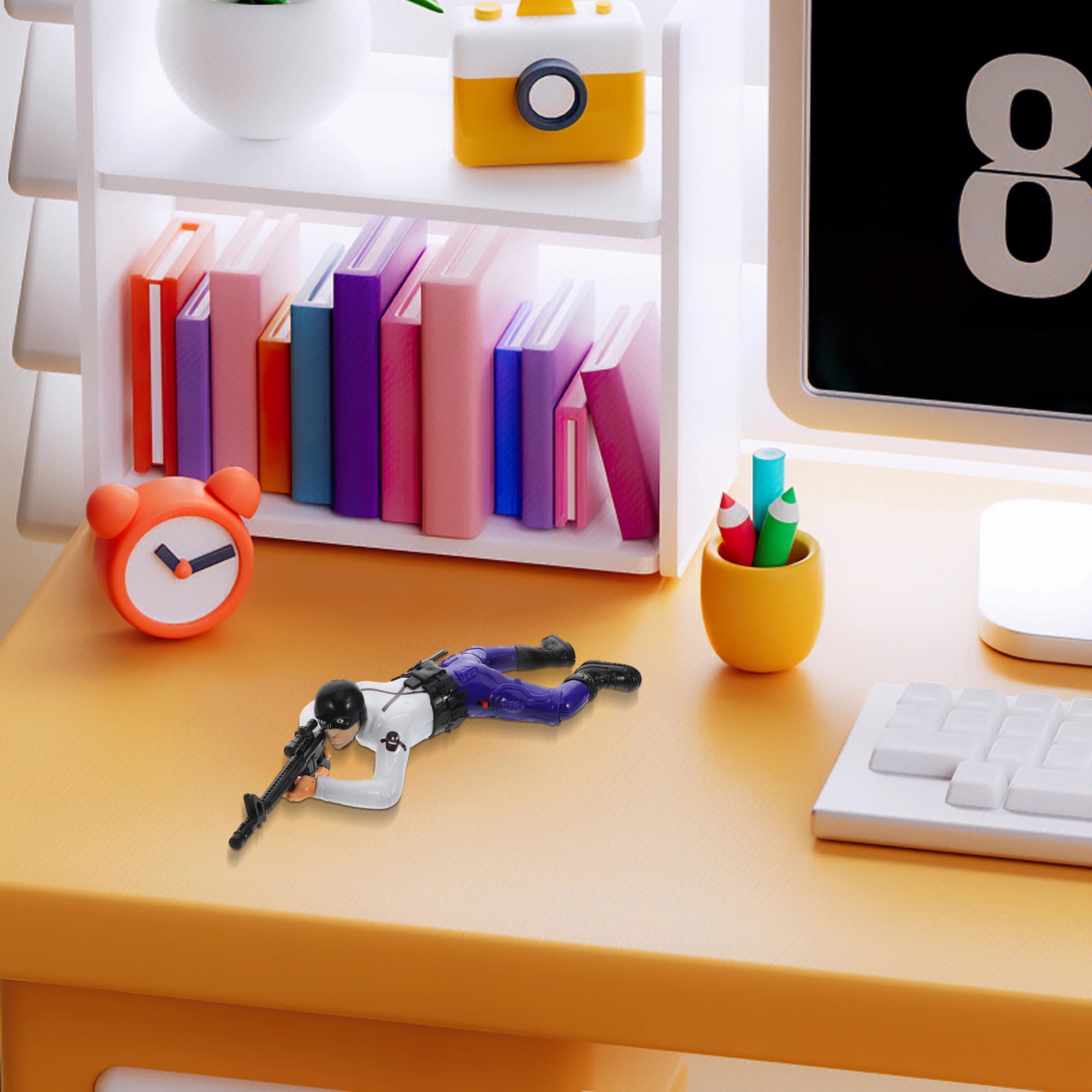 FRCOLOR Electric Crawling Toy Realistic Soldier Action Figures Kids Toy ...