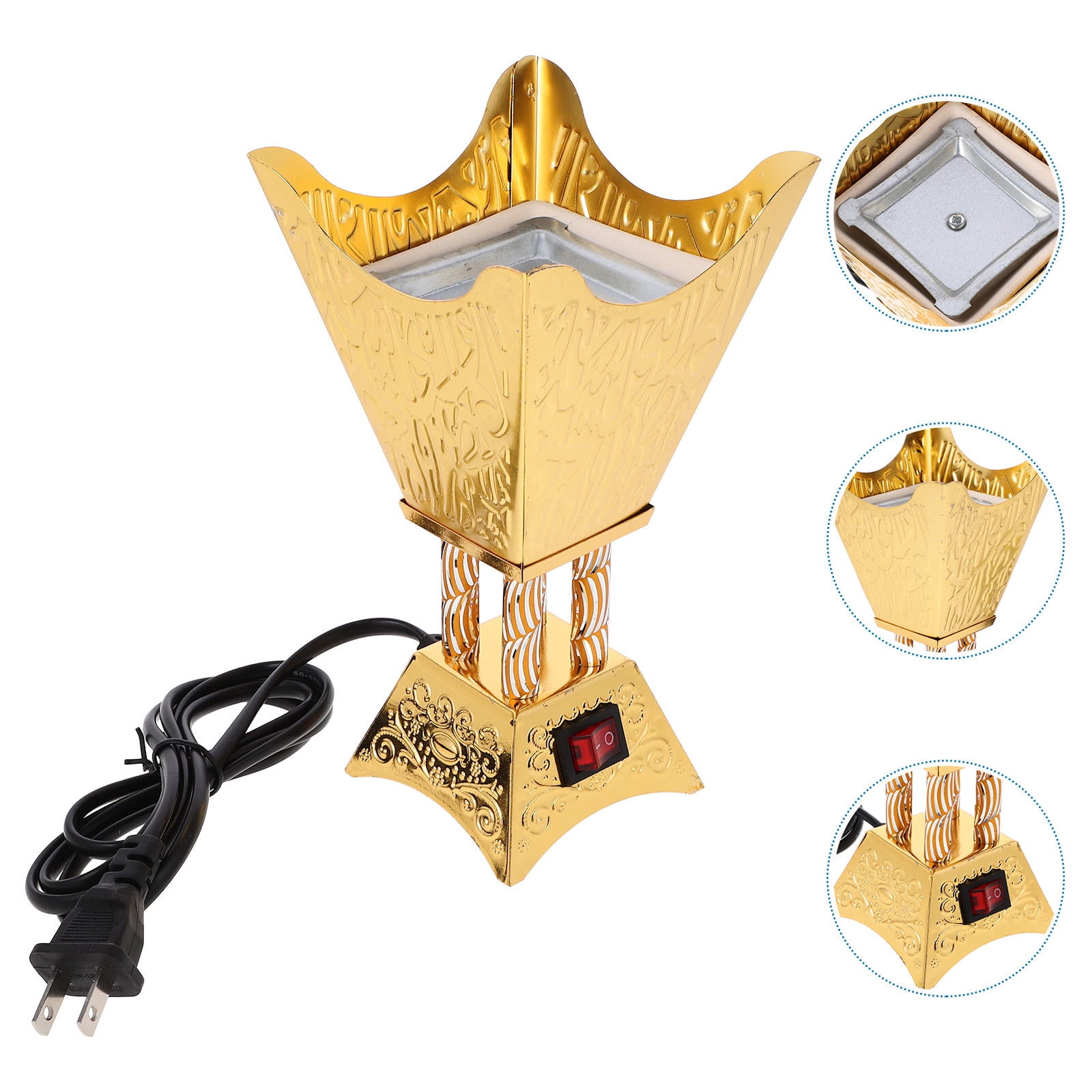 FRCOLOR Electric Incense Burner Decorative Retro Censer Incense Burner ...