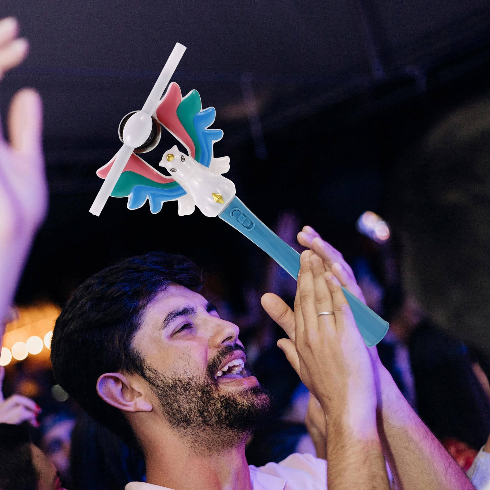 FRCOLOR Electric Spinning Unicorn Wand With Led Lights And Music For ...