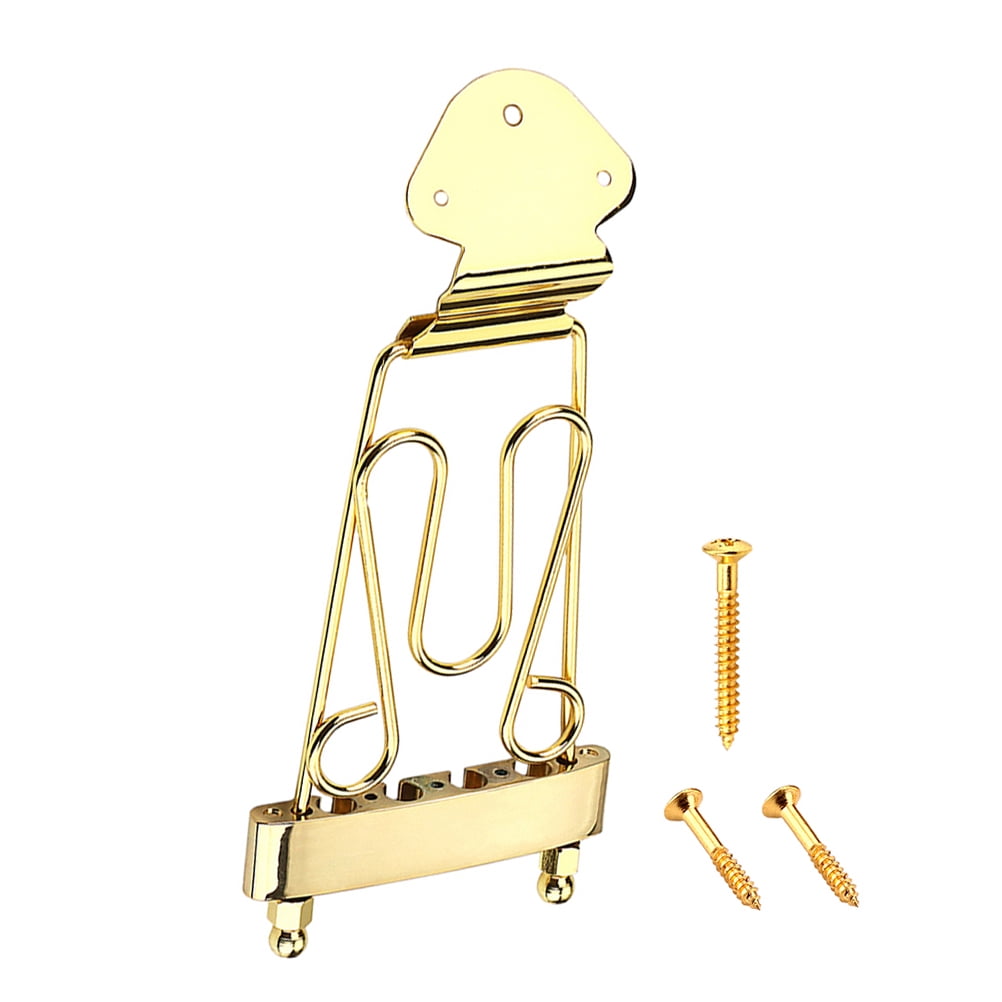 FRCOLOR Elegant Gold Guitar Bridge 4 String Instruments Guitar Bridge ...