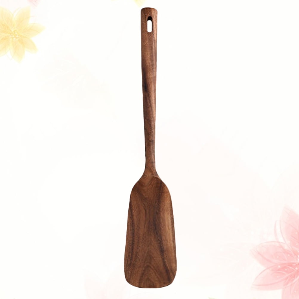 FRCOLOR Elegant Wood Cook Shovel for Cooking with Long Handle and ...