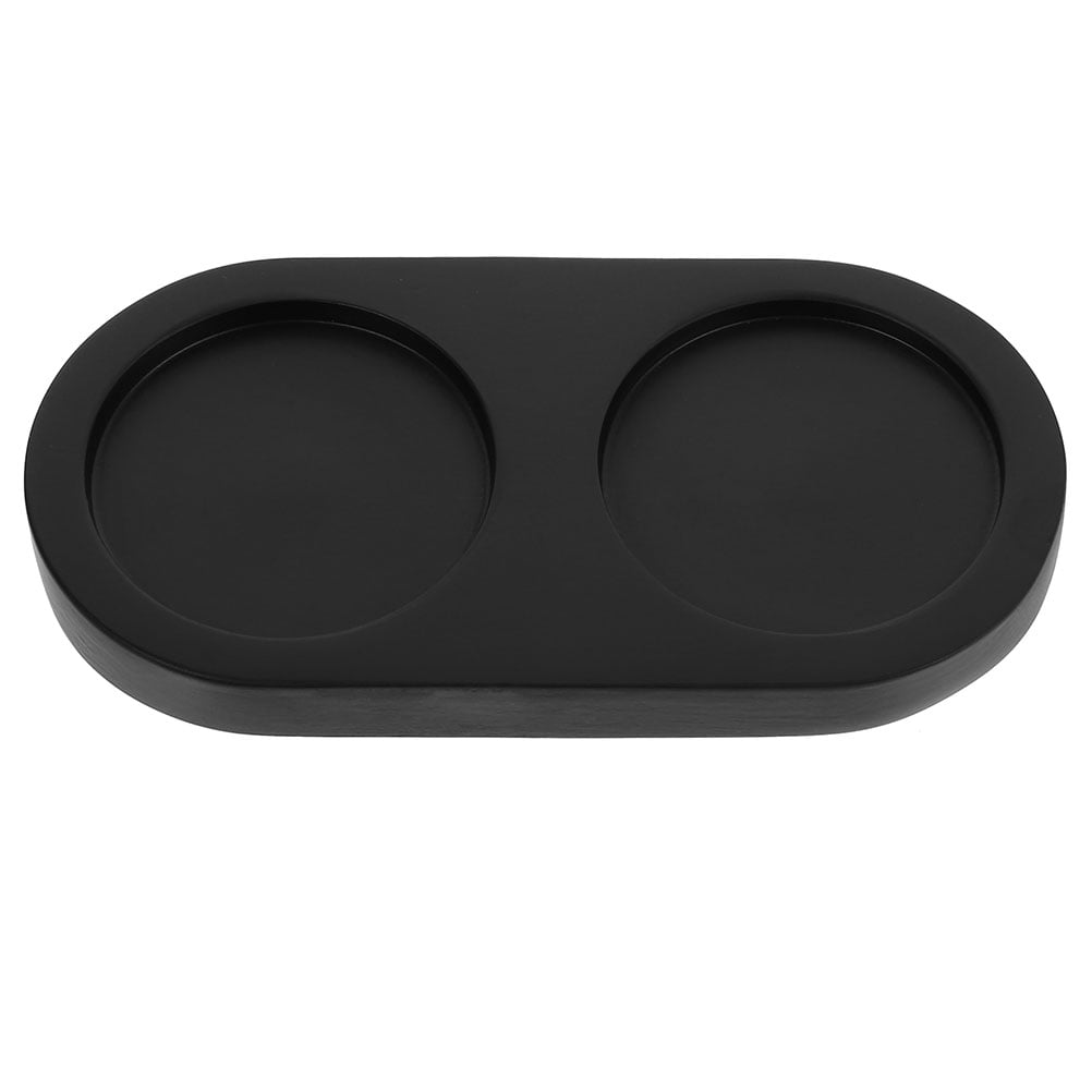 FRCOLOR Elegant Wooden Tray for Pepper Grinders Decorative Spice Rack ...