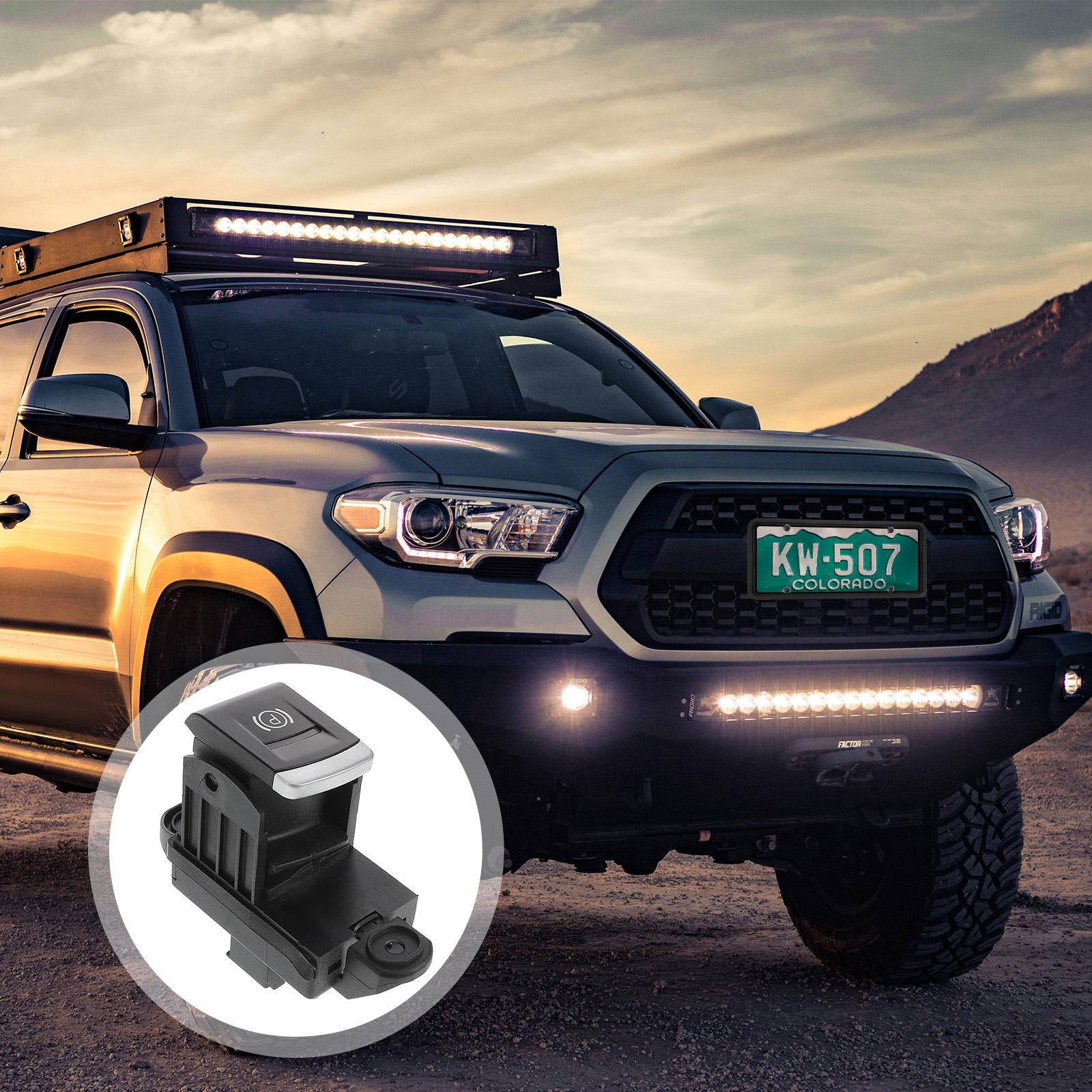 FRCOLOR Emergency Brake Switch Brake Release Switch Auto Electric Brake ...