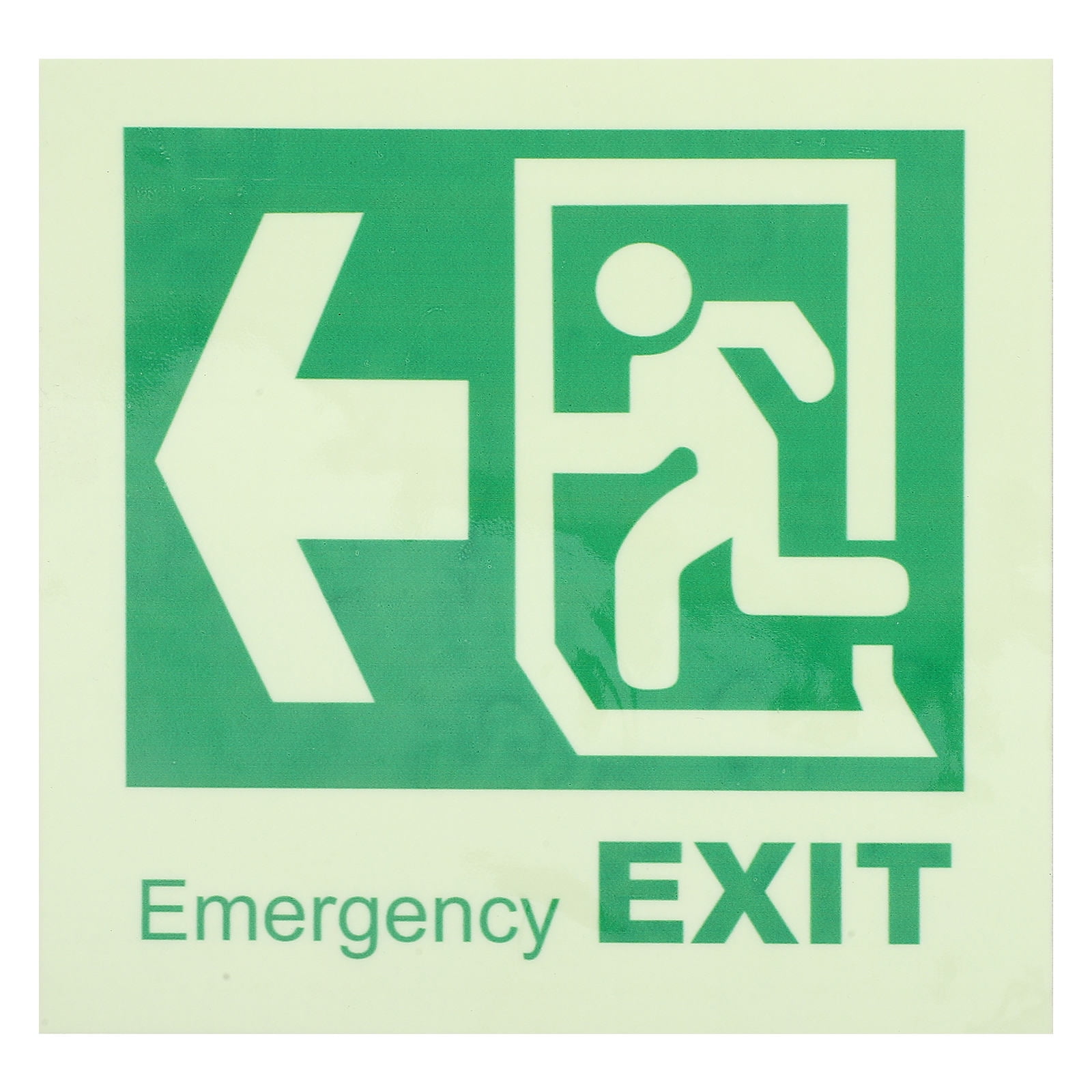 FRCOLOR Emergency Exit Sign Sticker .00X20.00X0.10CM Light Green ...