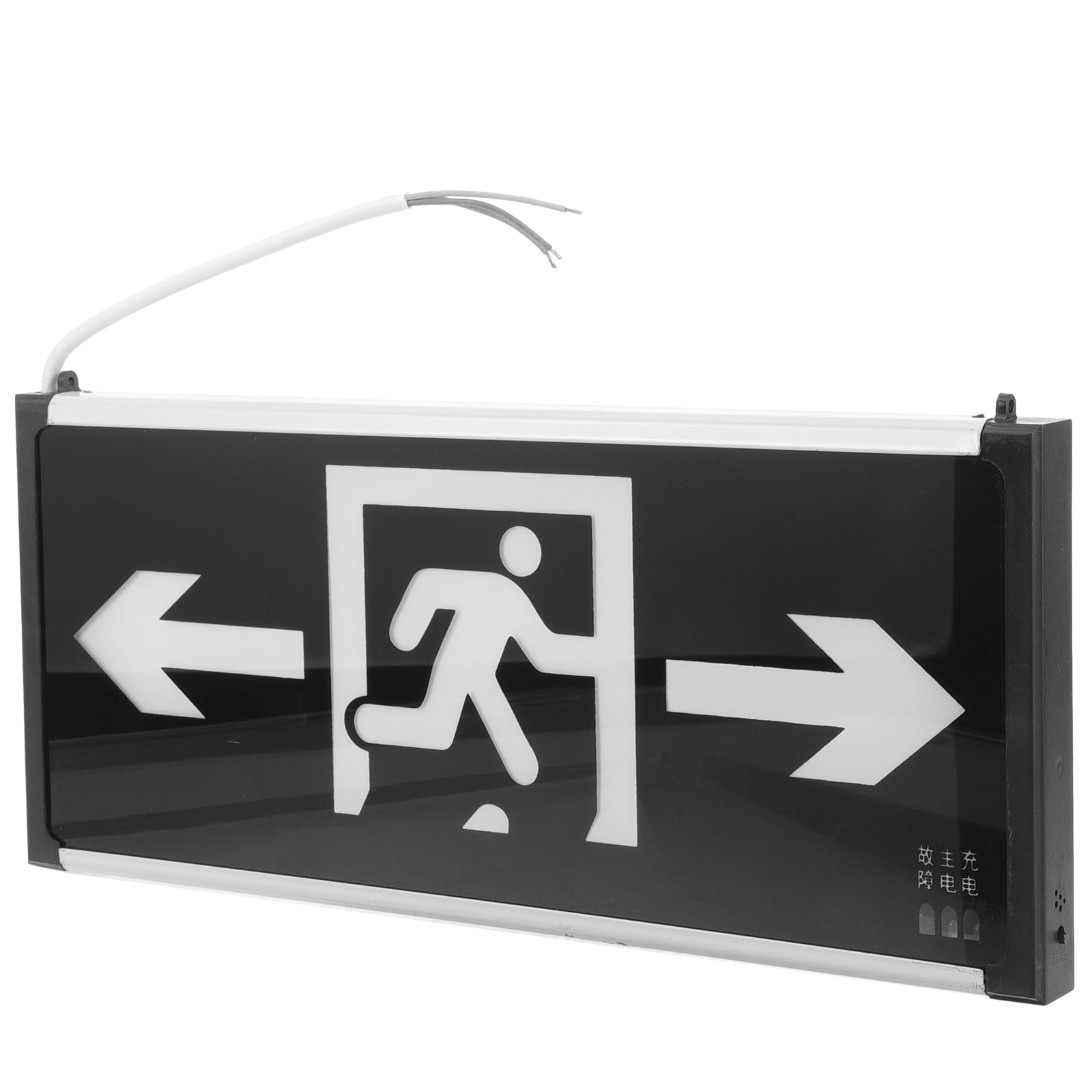 FRCOLOR Emergency Lights Hanging Wiring Sign Fire Evacuation LED ...