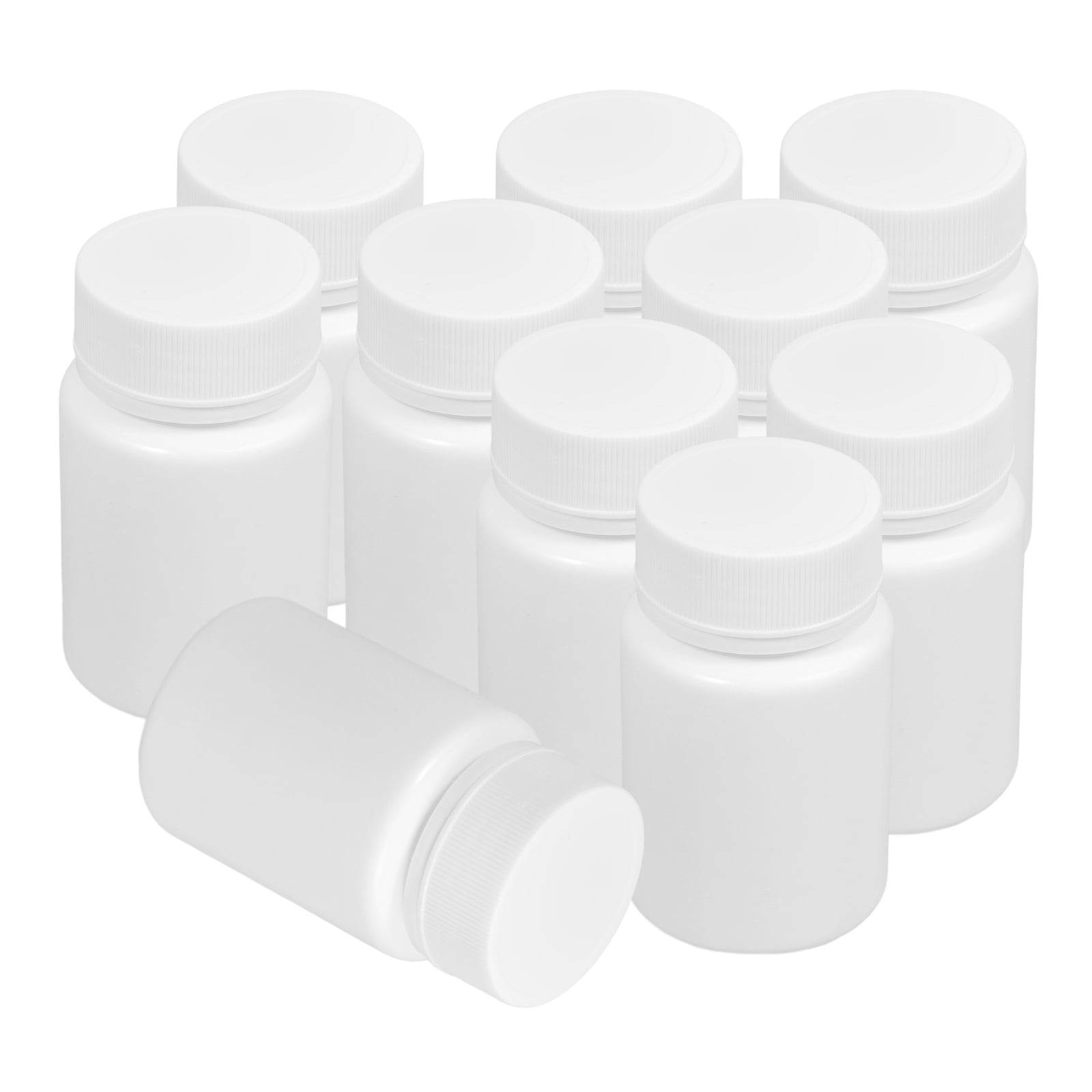 FRCOLOR Empty White Plastic Bottles 20pcs 50ml Refillable Storage ...