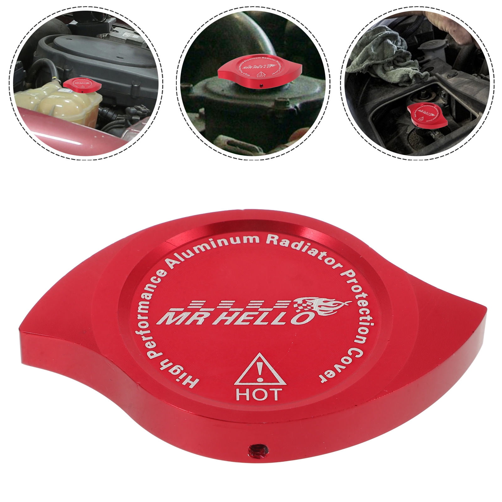 FRCOLOR Engine Coolant Cap Replacement Engine Radiator Cap Water Tank ...