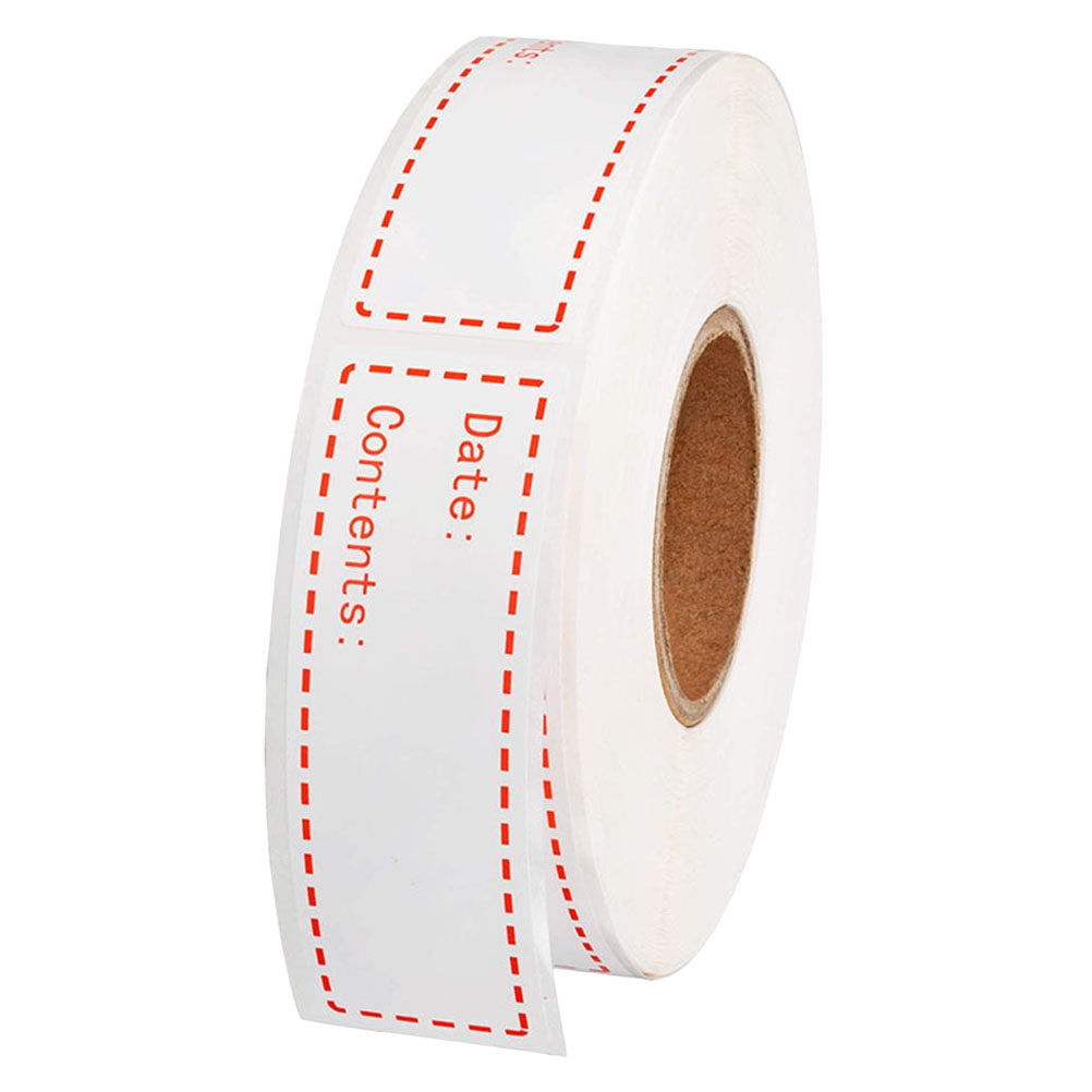 FRCOLOR English Record Date Sticker Made of PVC Red Color No Glue ...