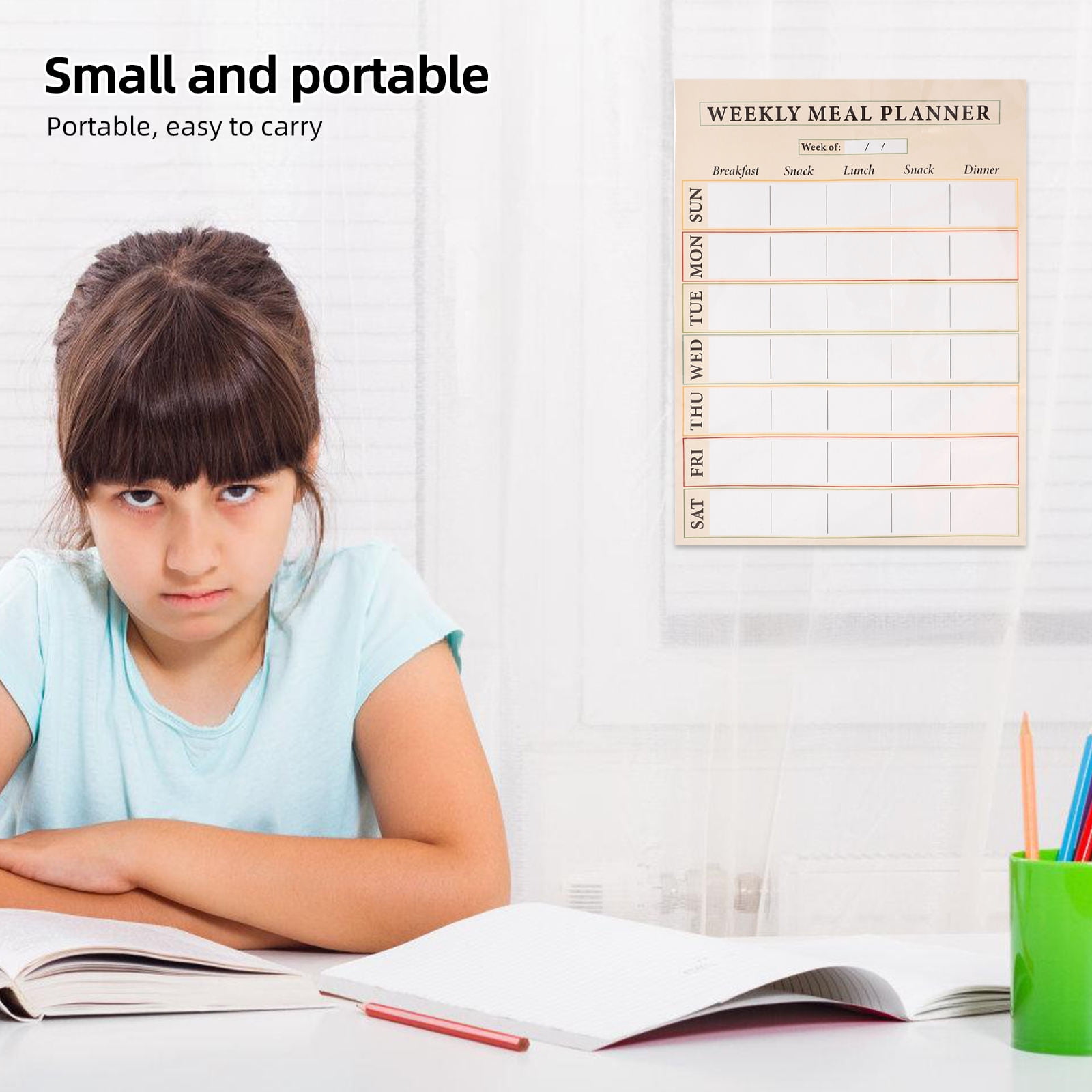 FRCOLOR Erasable Meal Planner Stickers Dry Erase Menu Board Stickers ...