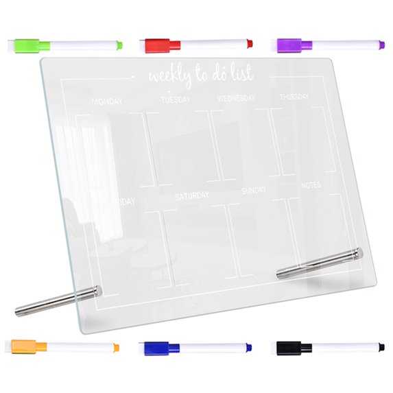 FRCOLOR Transparent Acrylic Memo Board with Pen for Writing Use for ...