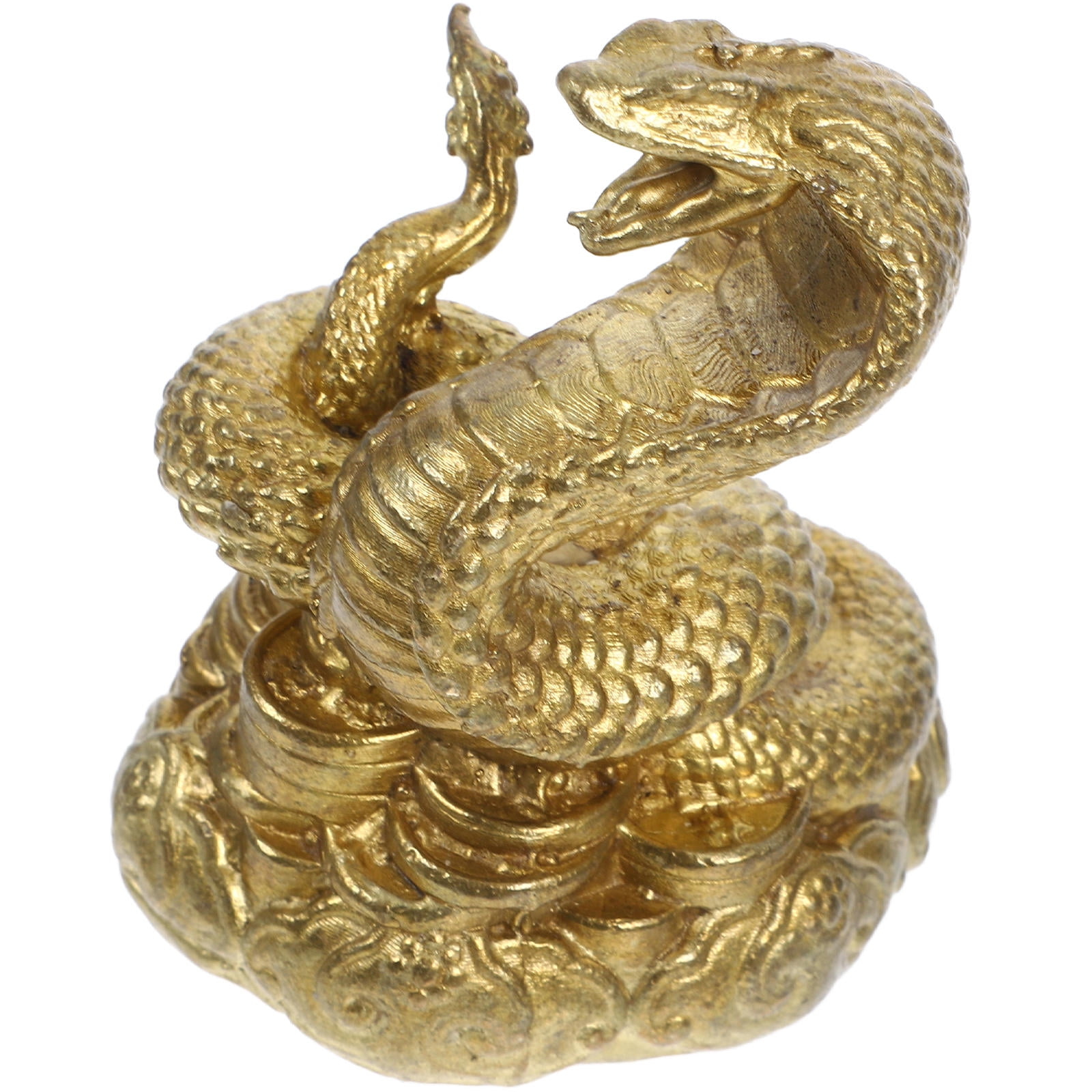 FRCOLOR Exquisite Snake Decor Small Sculpture Brass Statue - Walmart.com