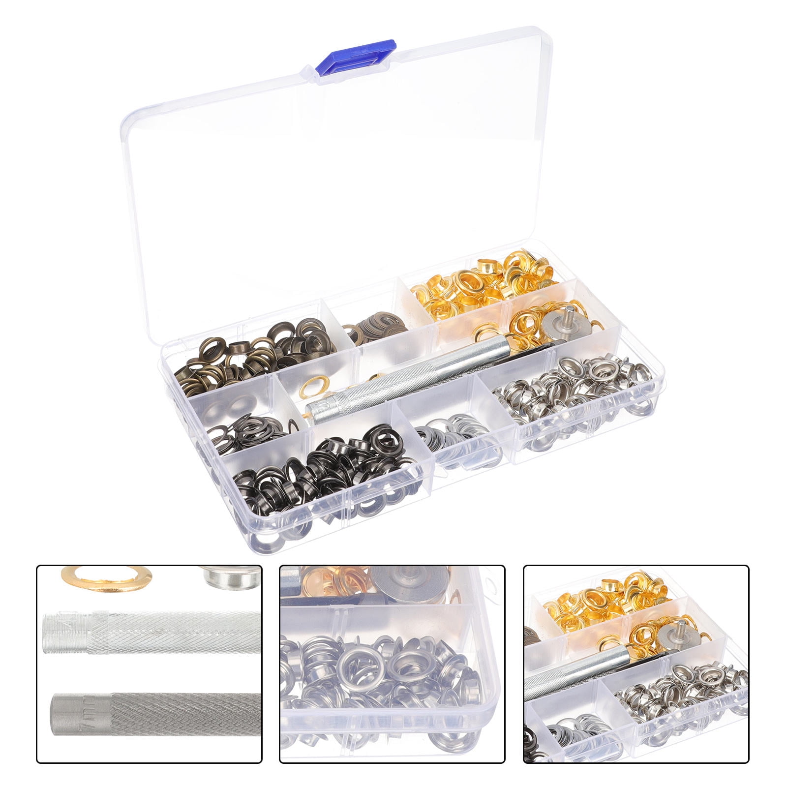 FRCOLOR Eyelet Eyelets Easy to Store Grommet Kit DIY Crafts Making Work ...