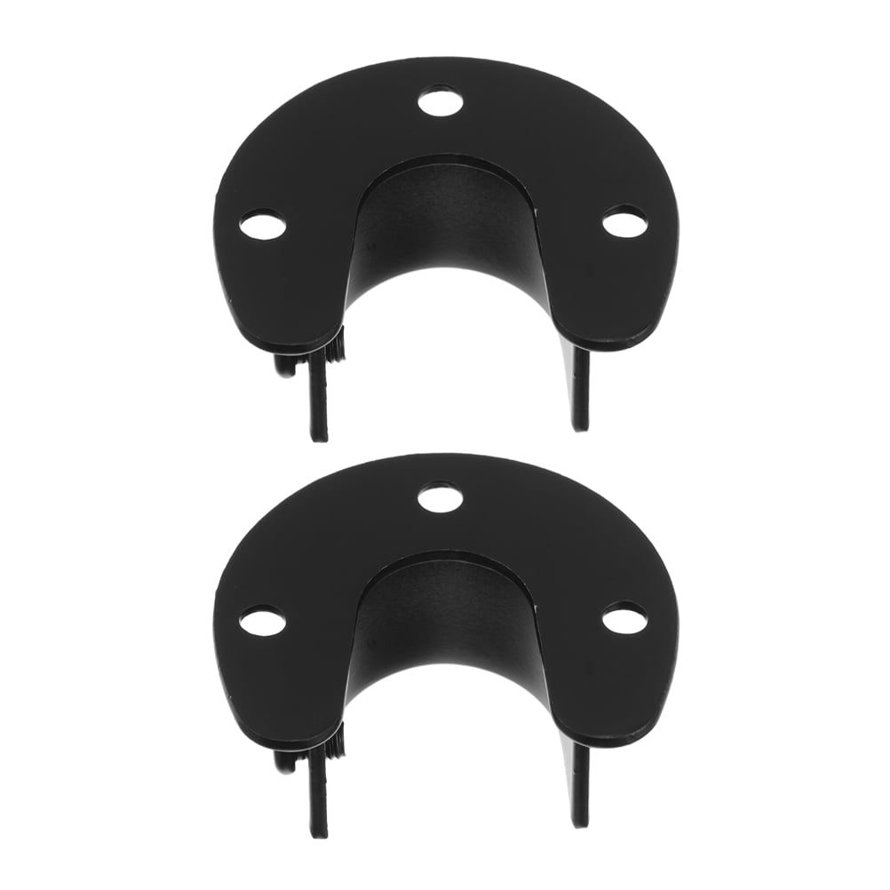 FRCOLOR FRCOLOR 2pcs Heavy Duty Wardrobe Brackets U Shaped Rod Holders ...