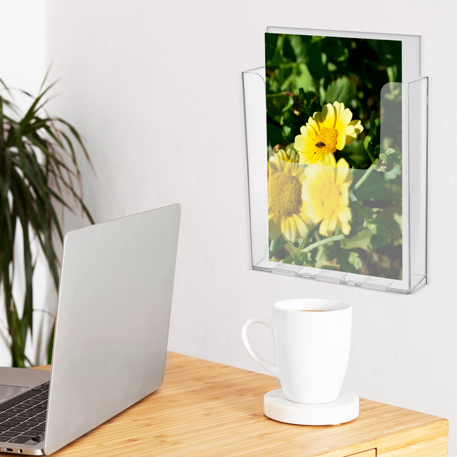 FRCOLOR FRCOLOR Clear Acrylic Magazine Holder Bulletin Board Paper ...