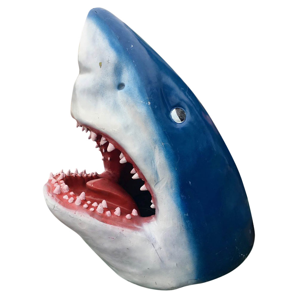 FRCOLOR Fake Shark Statue Garden Ornaments Artificial Shark Decor Shark ...