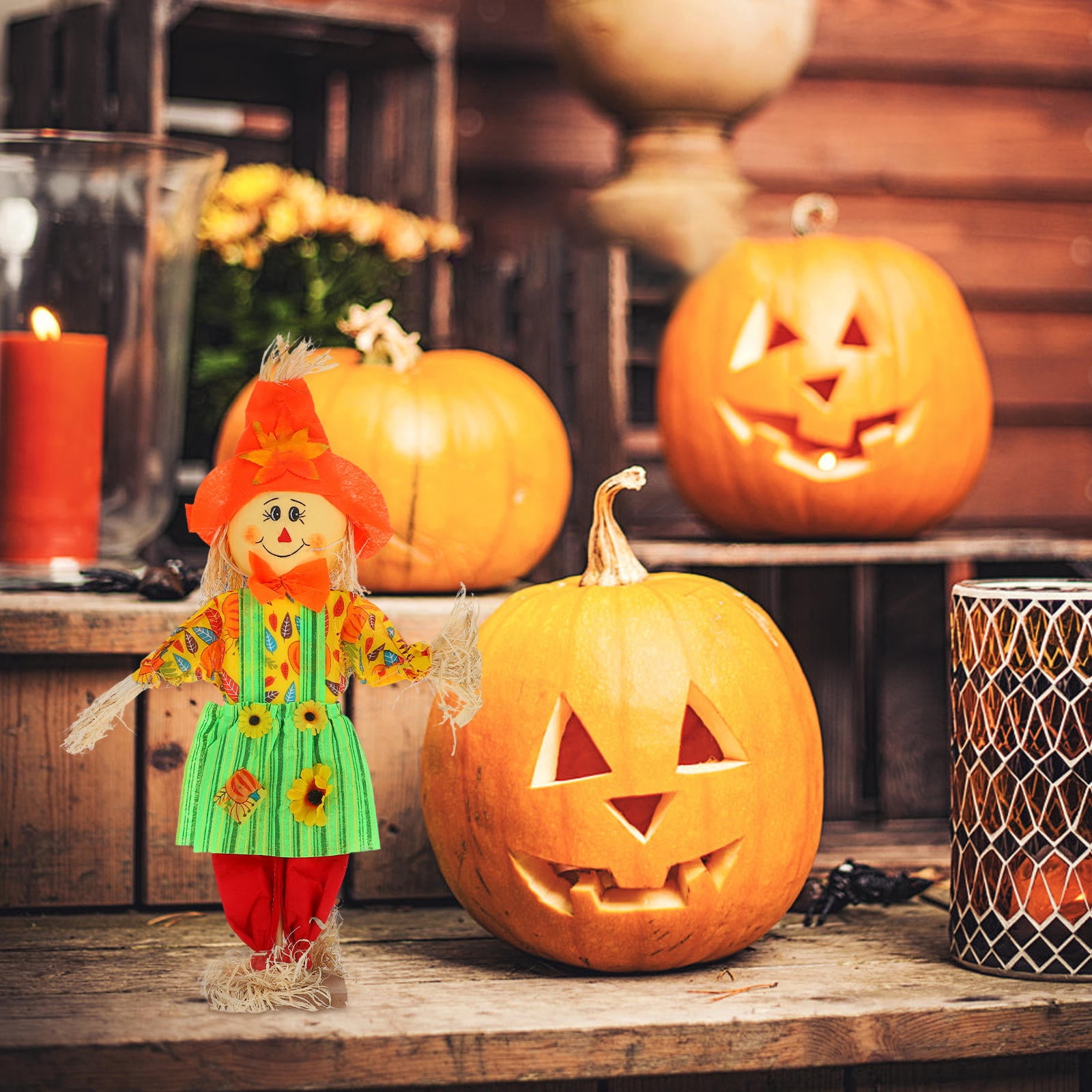 FRCOLOR Fall Outdoor Decor Scarecrow Decorations Scarecrow Yard Stake ...
