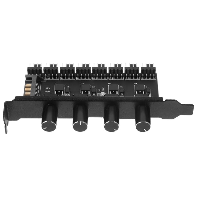 WASHWEPE Computer Case Fan Hub Black 1Pcs 4.76X2.55X0.79in - Walmart ...