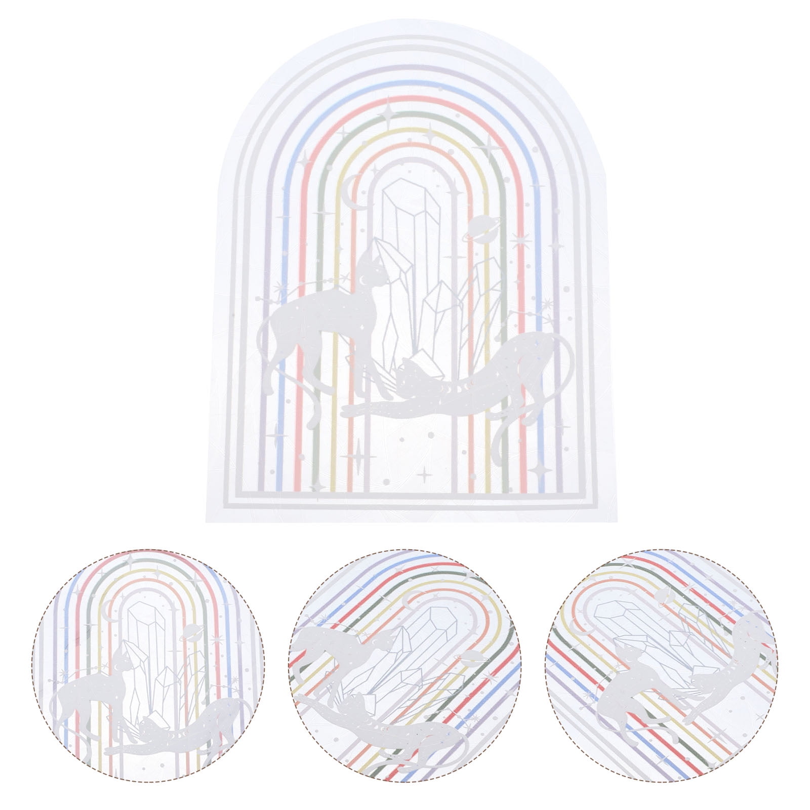 FRCOLOR Film Bird Window Strike Prevention Stickers for Birds Prism ...