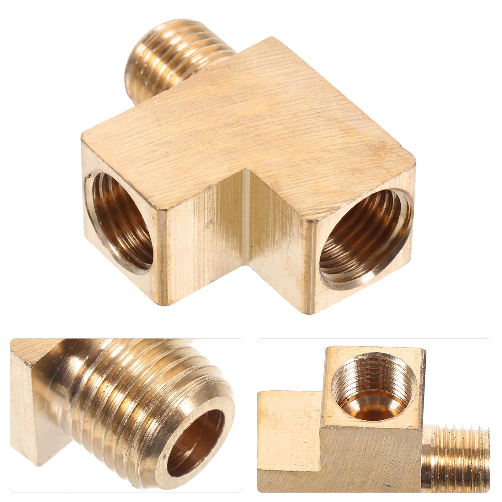 FRCOLOR Fitting Tee Elbow Connector Oil Air Connector Copper Fitting ...