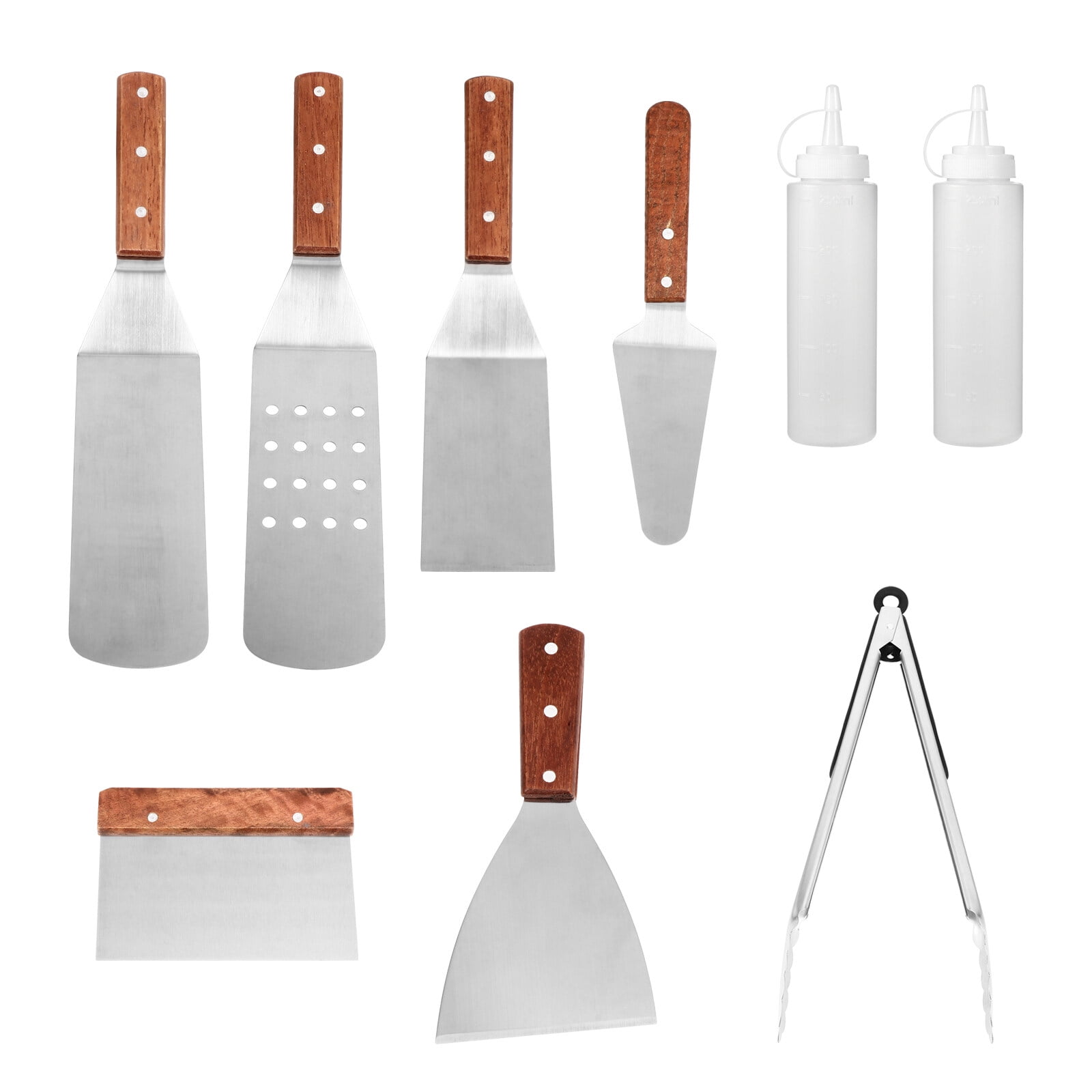 FRCOLOR Flat Grill Tools Set Griddle Accessories Set Spatula Scraper ...