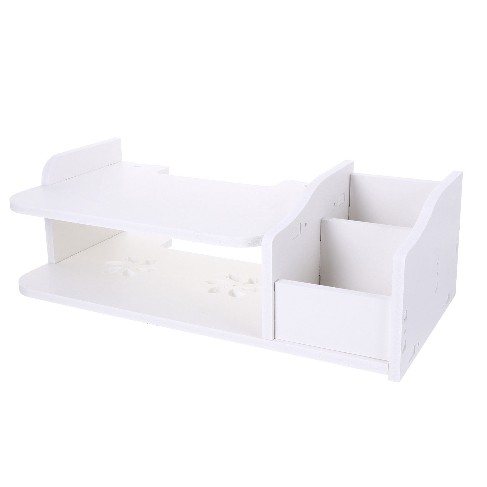 FRCOLOR Floating Tv Shelf Wood STB Stand Professional Wall Mount Set ...