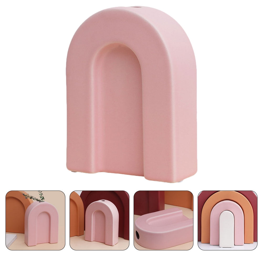 FRCOLOR Flower Arrangement Vase Vases for Flowers Tall Restaurant Pink ...