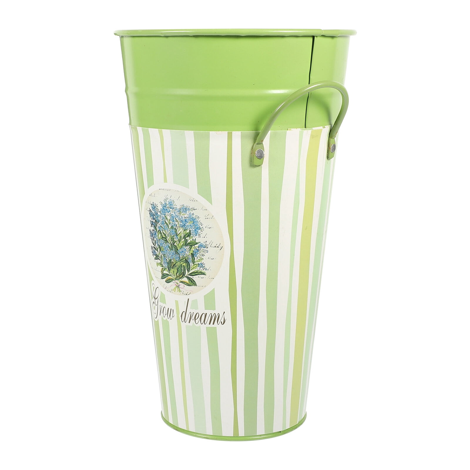 FRCOLOR Flower Bucket Nature-inspired Decoration Handle Pot - Walmart.com