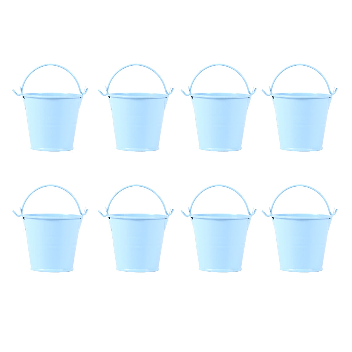 FRCOLOR Flower Pot Metal Pail Buckets with Handle Decorative Miniature ...