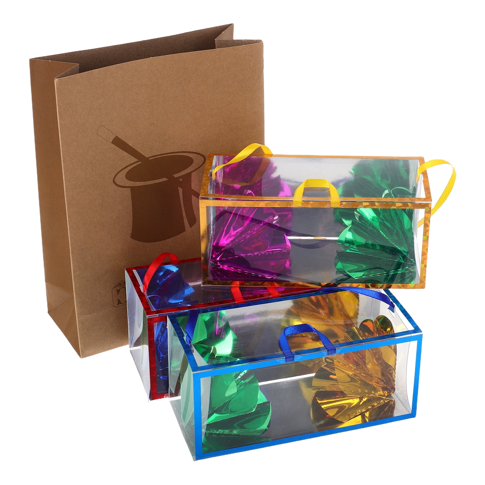 FRCOLOR Flower Toys Magician Bag Transparent Container with Lid Mini ...