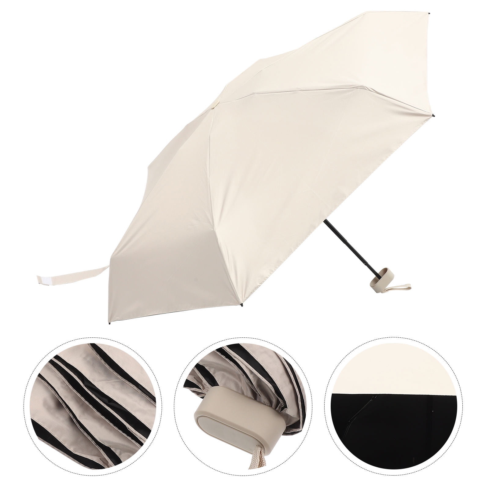 FRCOLOR Foldable Parasol Folding Umbrella Pocket Umbrella Sun Umbrella ...