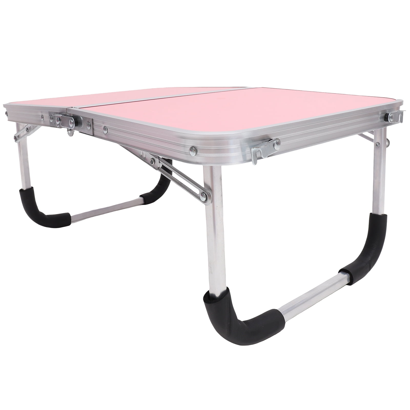 FRCOLOR Folding Table Metal Small Folding Side Table Portable Dorm Desk ...