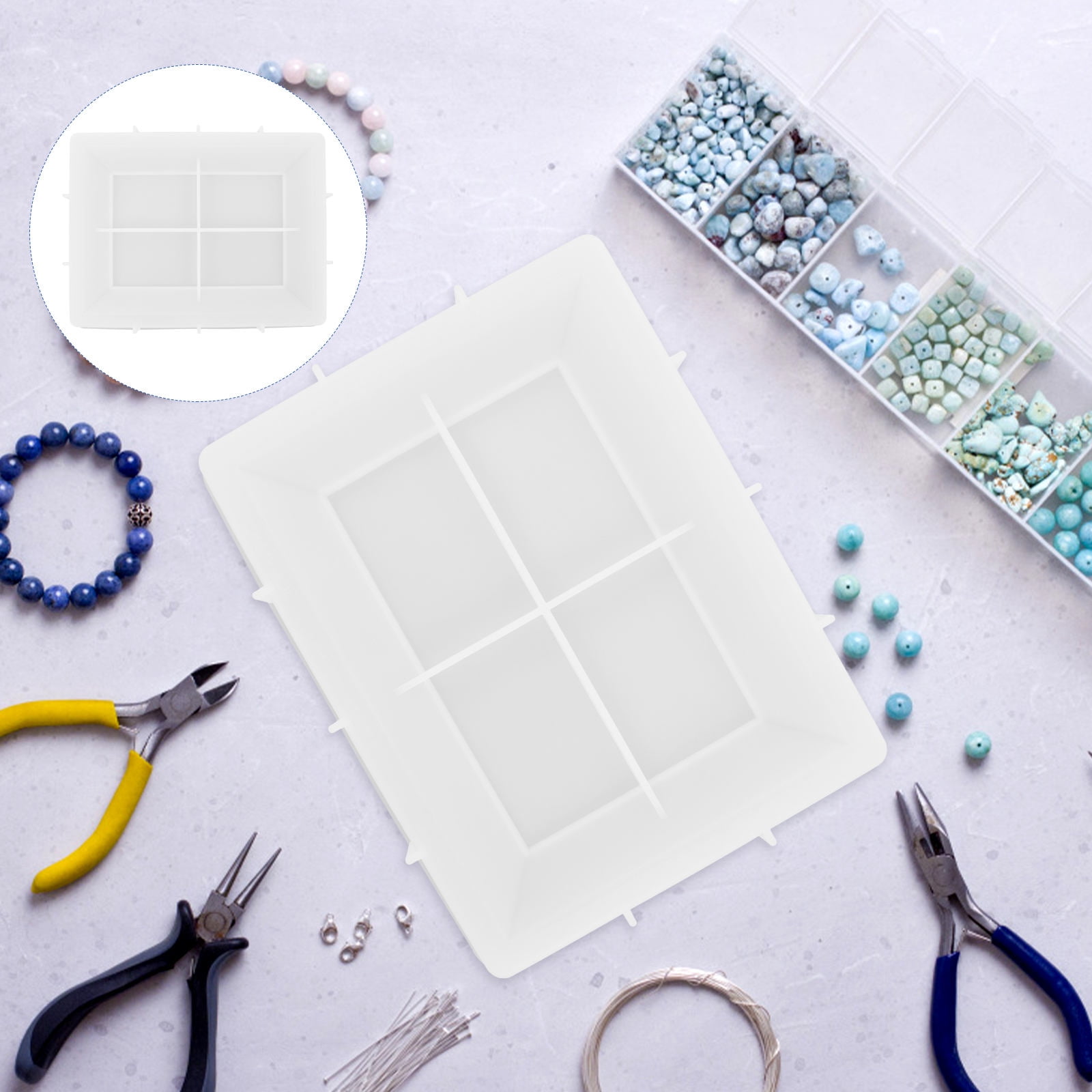 FRCOLOR Frame Molds DIY Photo Making Supplies Crafts Material White ...