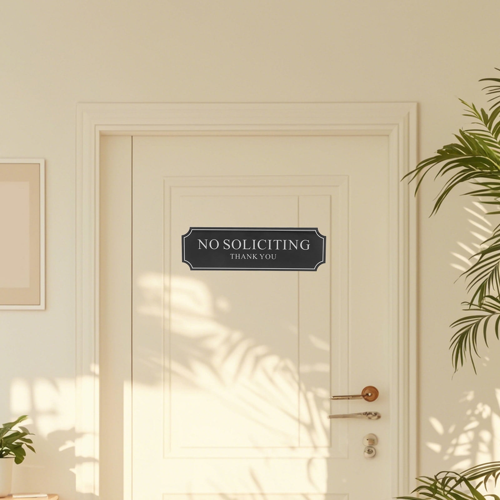 FRCOLOR Front Door No Soliciting Sign Self-Adhesive Acrylic No ...
