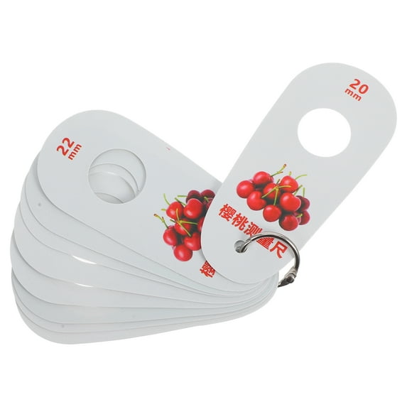 FRCOLOR Fruit Diameter Measuring Card Cherry Measuring Circle Cherry ...