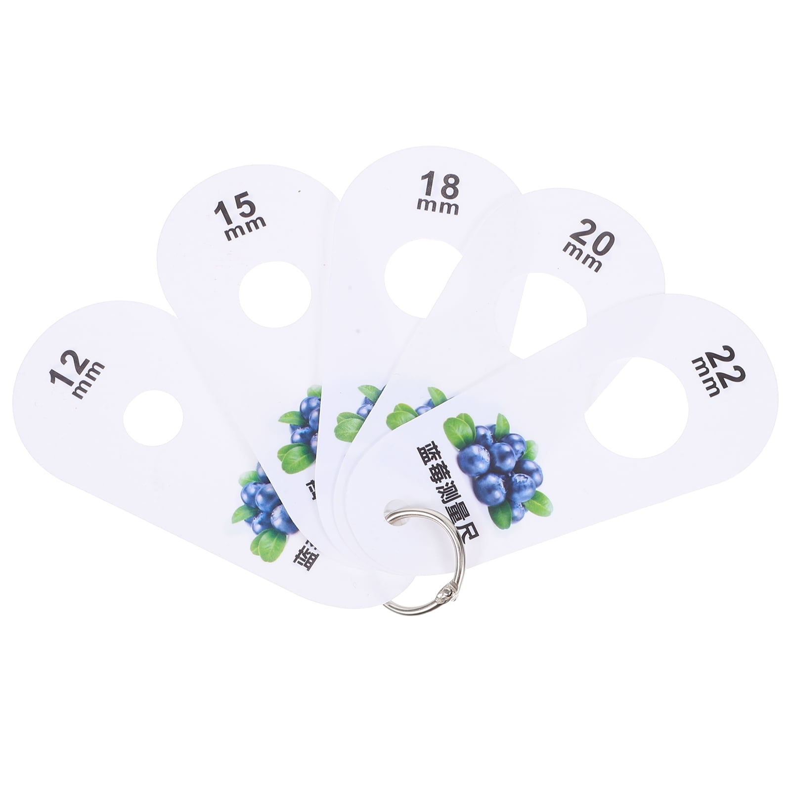 FRCOLOR Fruit Diameter Measuring Ruler Blueberry Size Measurement Tool ...