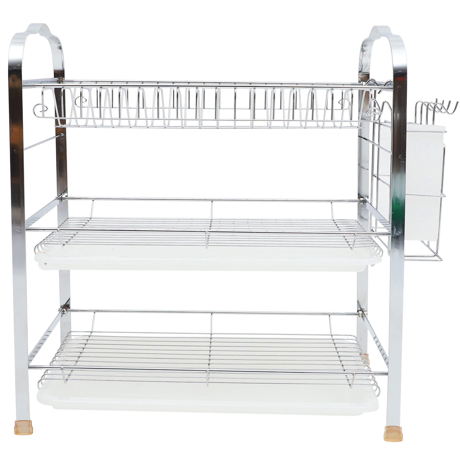 FRCOLOR Functional Kitchen Storage Rack Rounded Corner Design Dish Rack ...