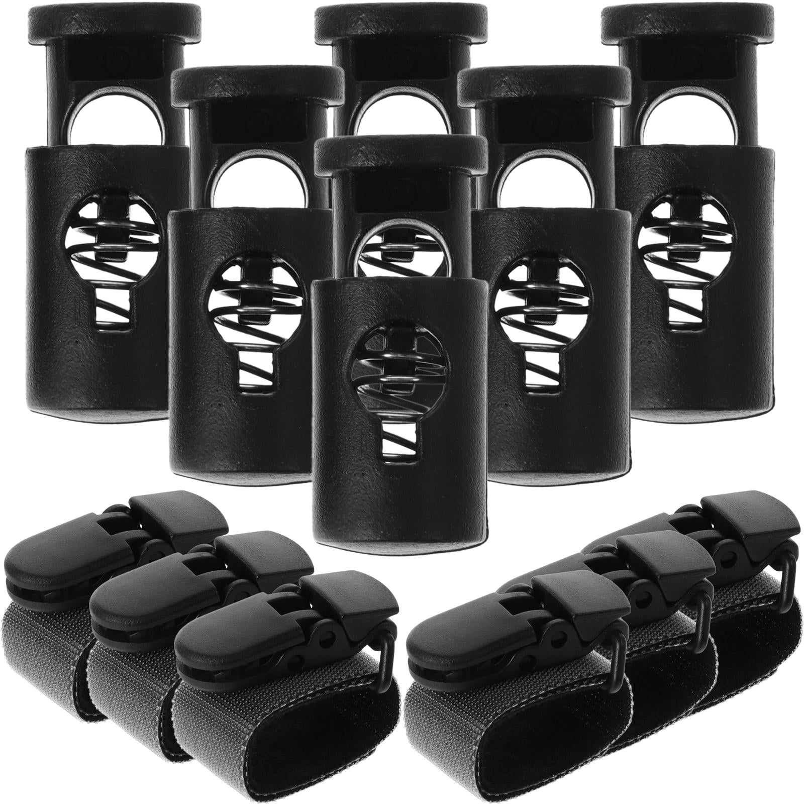 FRCOLOR Garden Banner Clips Flag Stoppers Holder Ground Stands Black ...