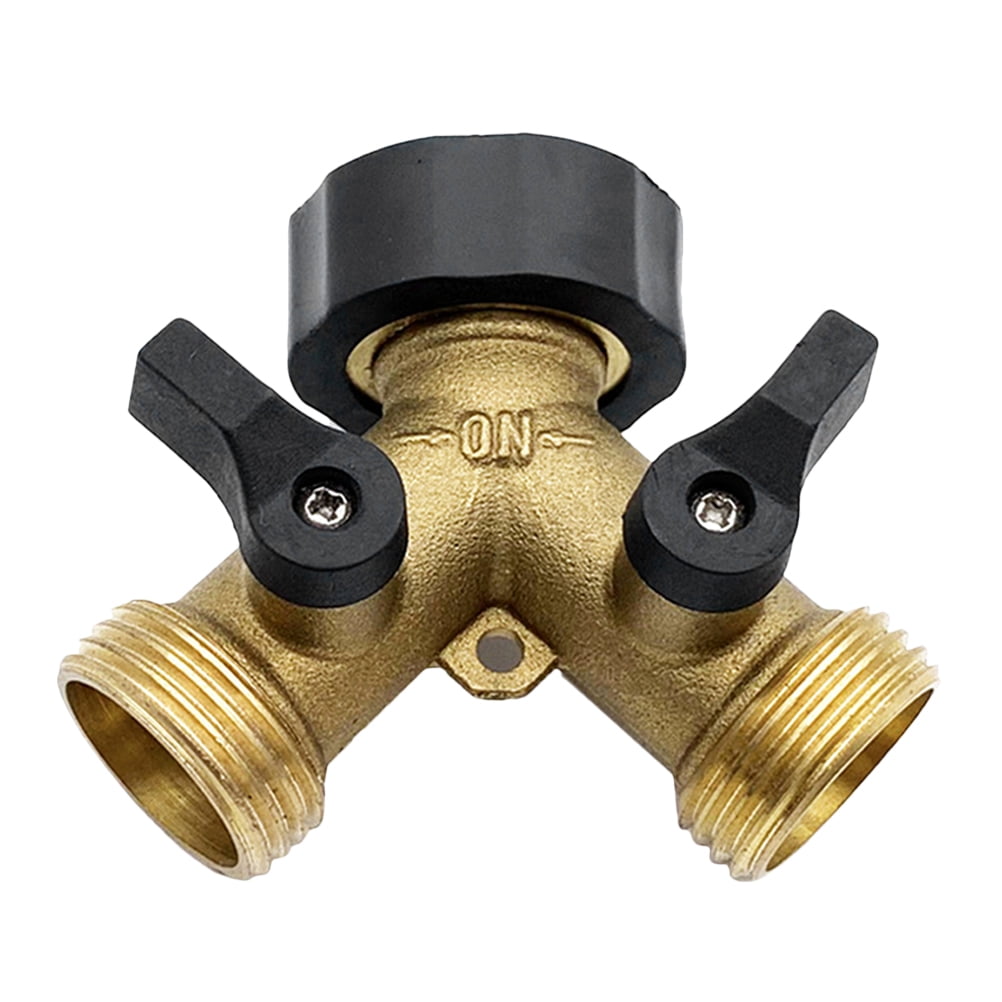 FRCOLOR Garden Hose Splitter with Dual Control Heavy Duty Y Connector ...