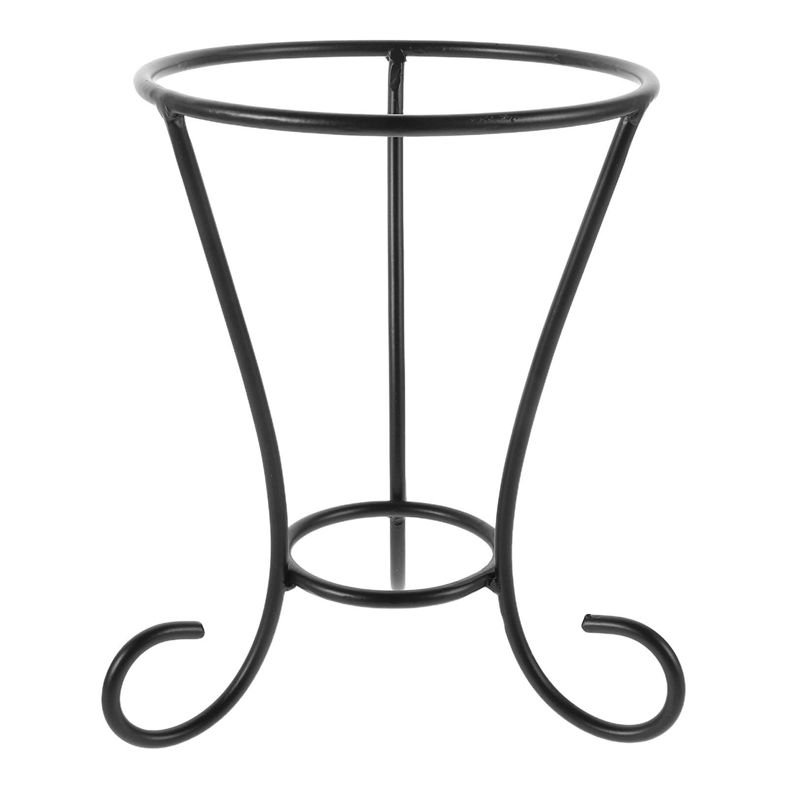 FRCOLOR Garden Sphere Stand Metal Gazing Stand Outdoor Decorative Base ...