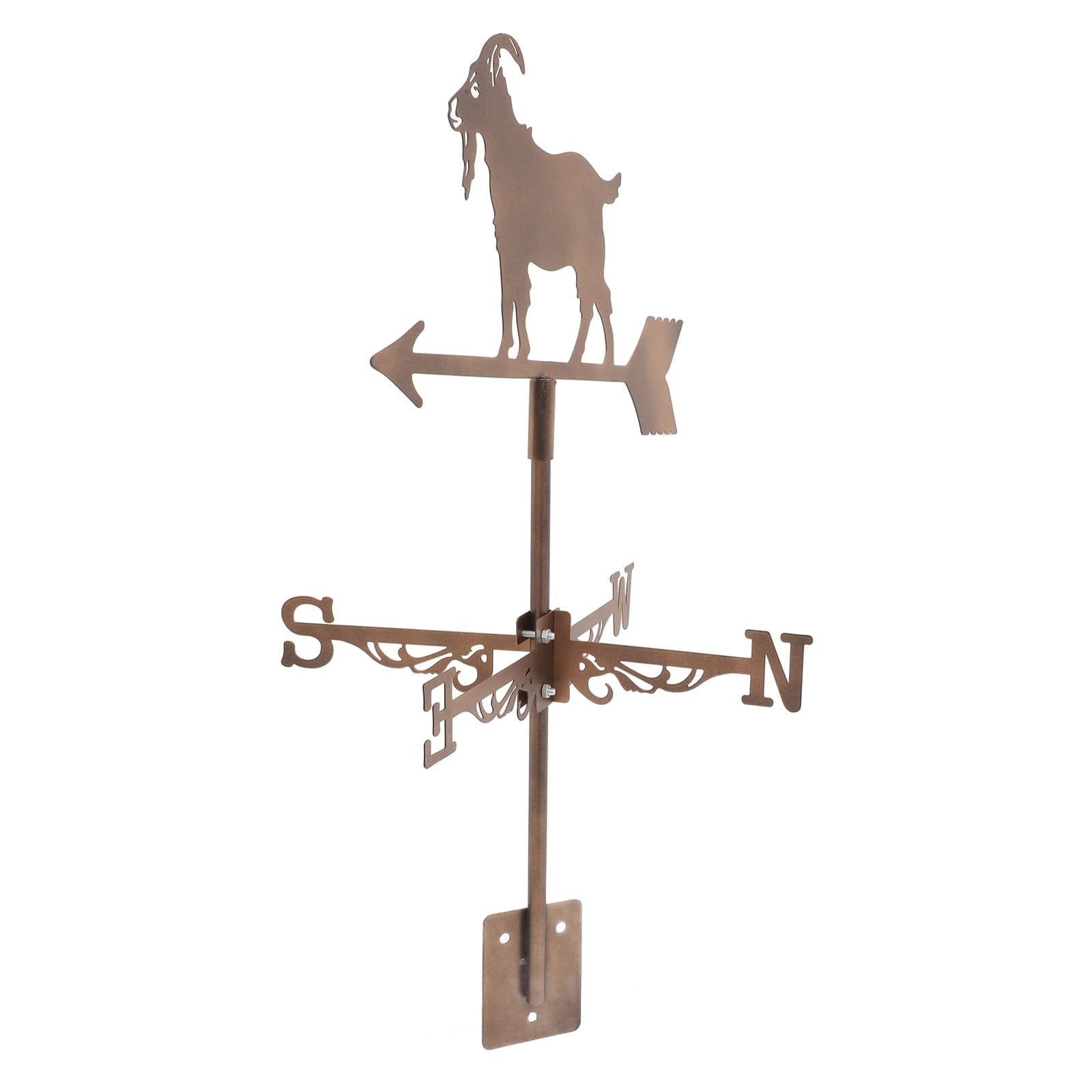 FRCOLOR Garden Weathervane Metal Goat Wind Vane for Yard Patio Wind ...