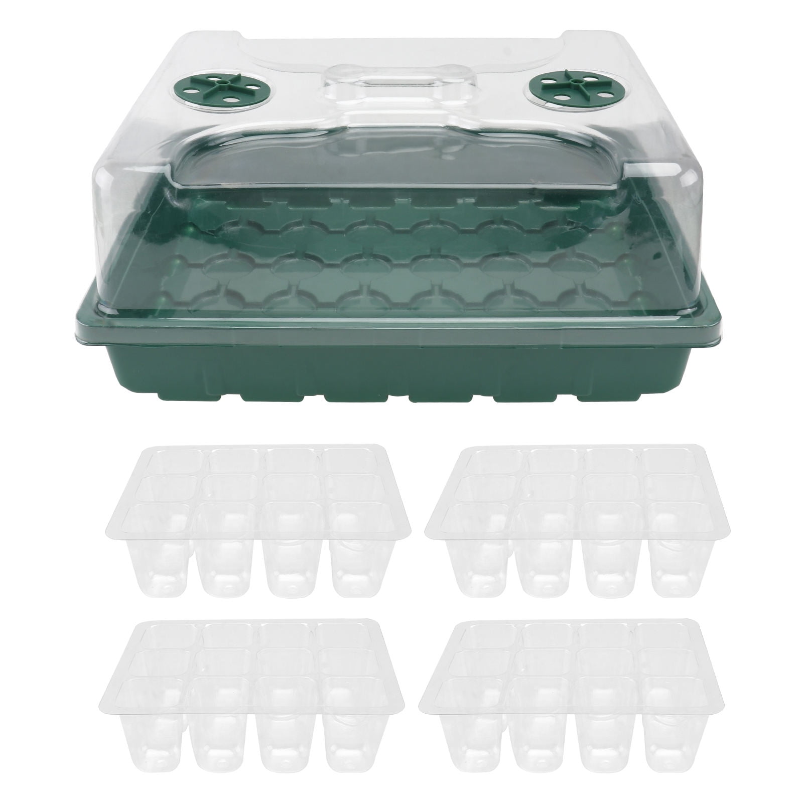 LABSERRON Planting Tray Sprouting Tray Breathable Cover Plastic Green ...