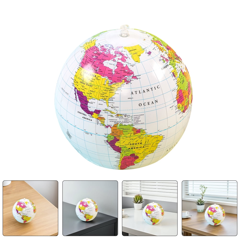 FRCOLOR Giant Inflatable Globe For Kids And Adults Pvc Beach Ball For ...