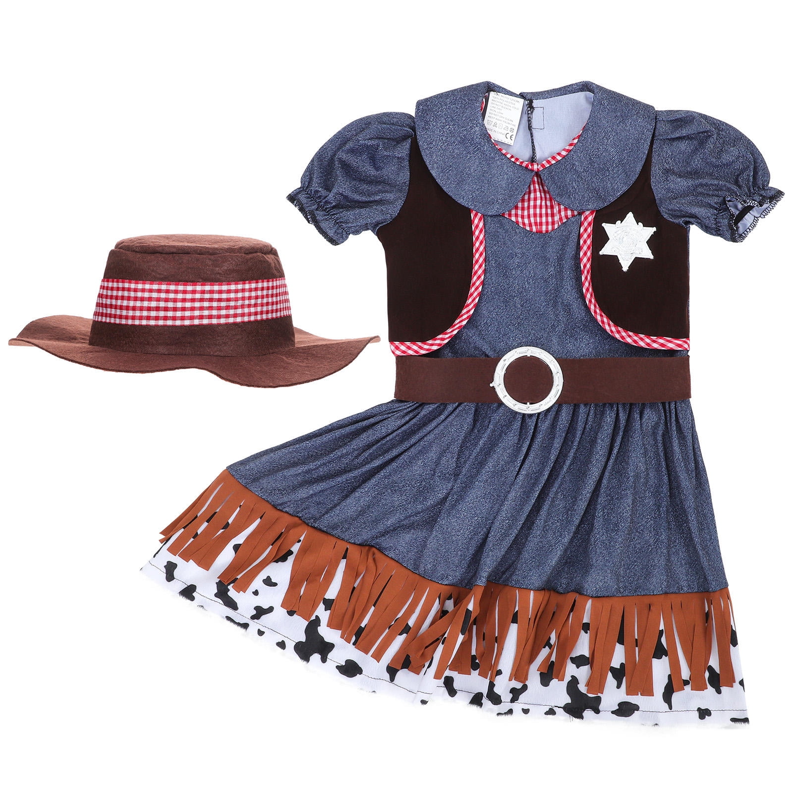 FRCOLOR Girls Western Clothing Women's Cowboy Ladies Child - Walmart.com